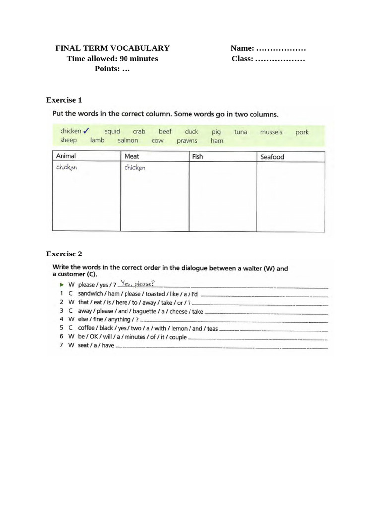 Final term Vocab | PDF
