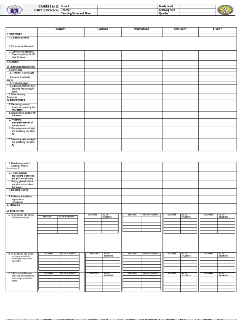DLL Template | PDF | Learning | Education Theory