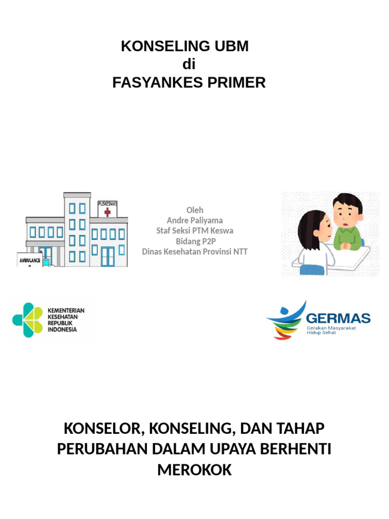 KONSELING UBM DI FASYANKES PRIMER | PDF