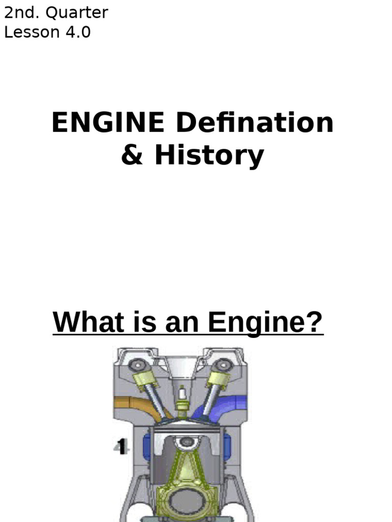 Info. Sheet 4.0 Engine Defination History | PDF | Internal Combustion ...