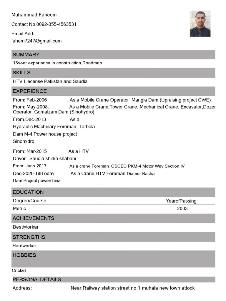 Muhammad Faheem PDF | PDF