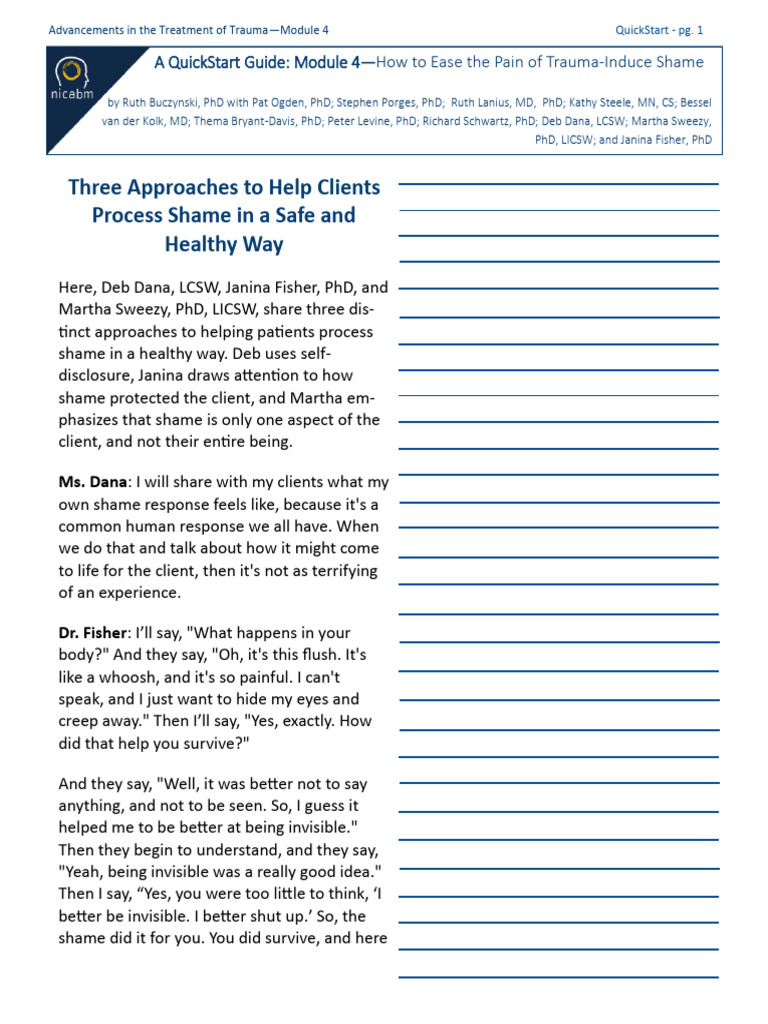 TTMS 2020 Module 4 QuickStart Guide | PDF | Psychological Trauma | Anger