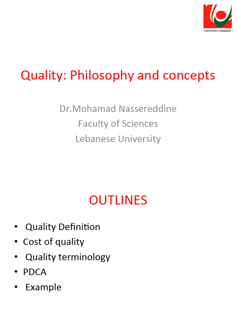 Understanding Quality Concepts | PDF | Quality Assurance