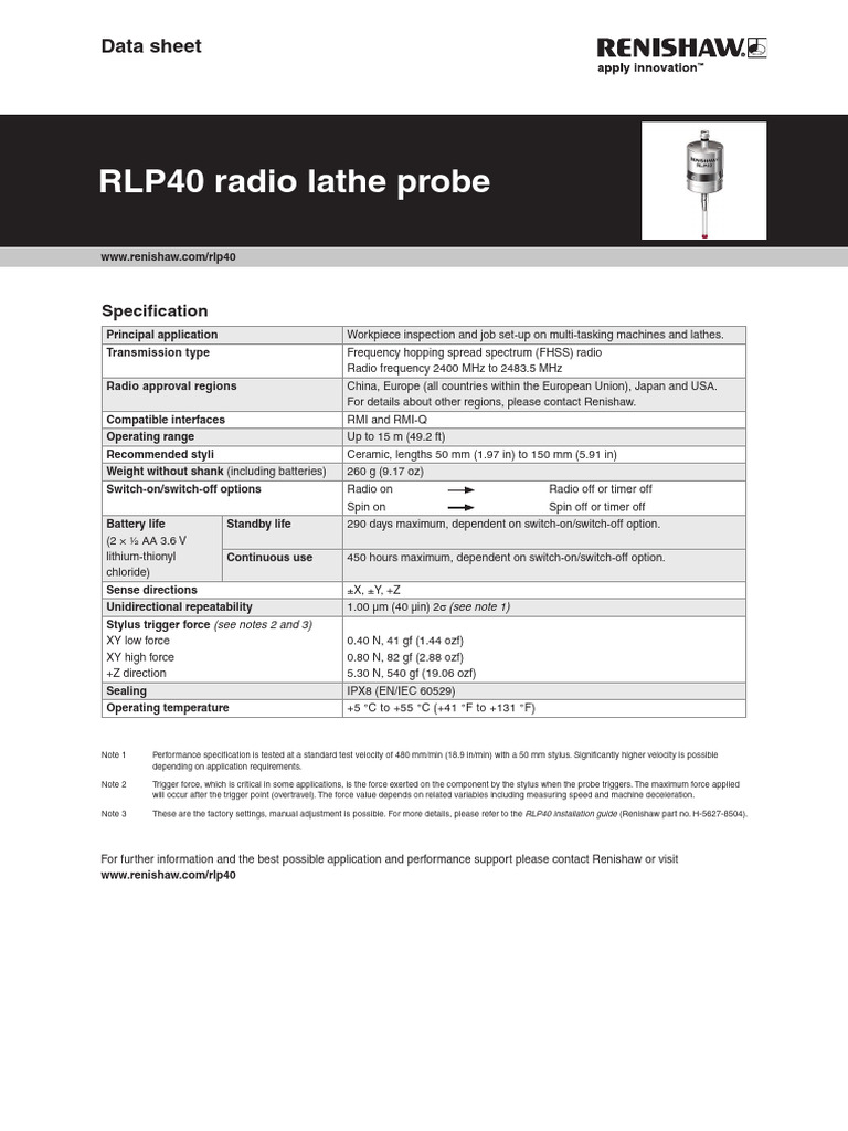 RLP40-datasheet | PDF | Radio | Electrical Engineering
