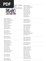 Carrom Championship Score Sheet | PDF | Association Football Seasons ...