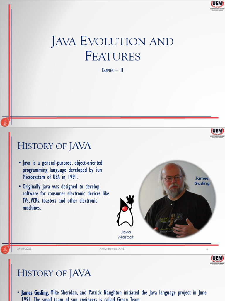 2 - Java Evolution & Features | PDF | Java Virtual Machine | Java ... 2 - Java Evolution & Features | PDF | Java Virtual Machine | Java ...