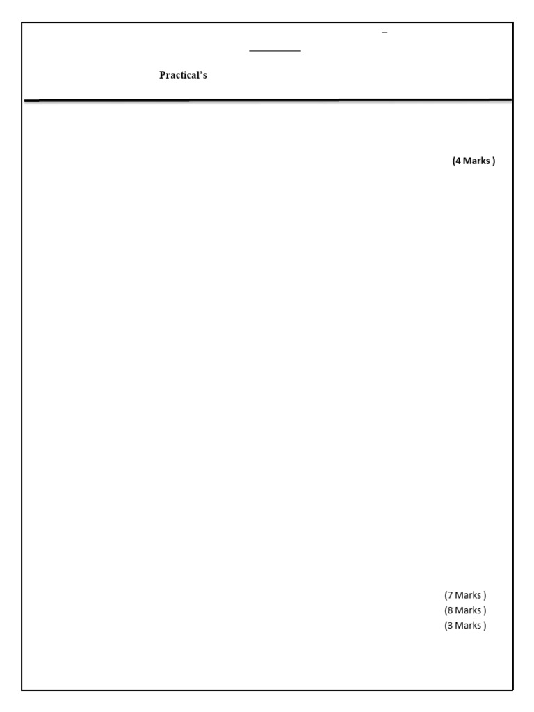 SET C CS 083 Practical QP | PDF | Software | Computer Science