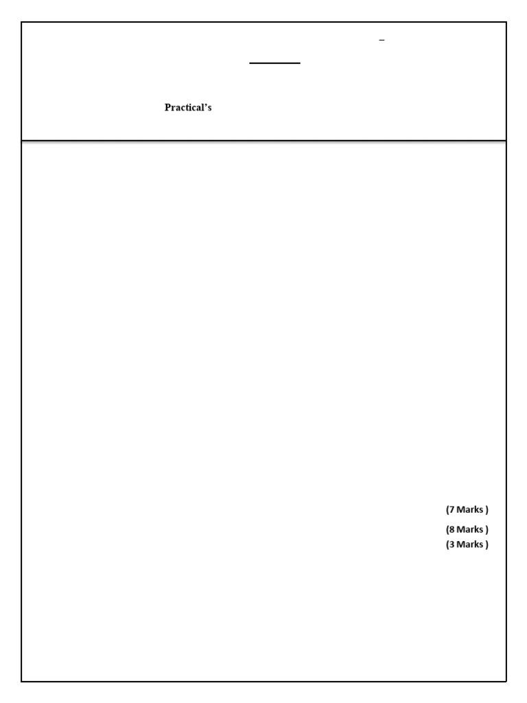 SET B CS 083 Practical QP | PDF
