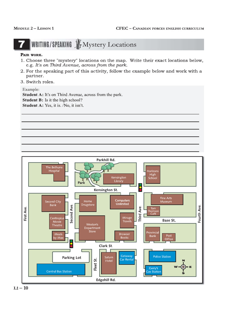 Giving Directions Dialogue | PDF