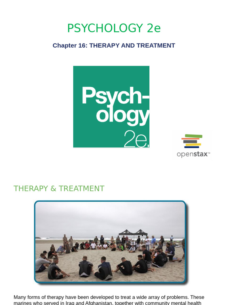 Chapter 16: Therapy and Treatment Summary | PDF | Psychotherapy ...