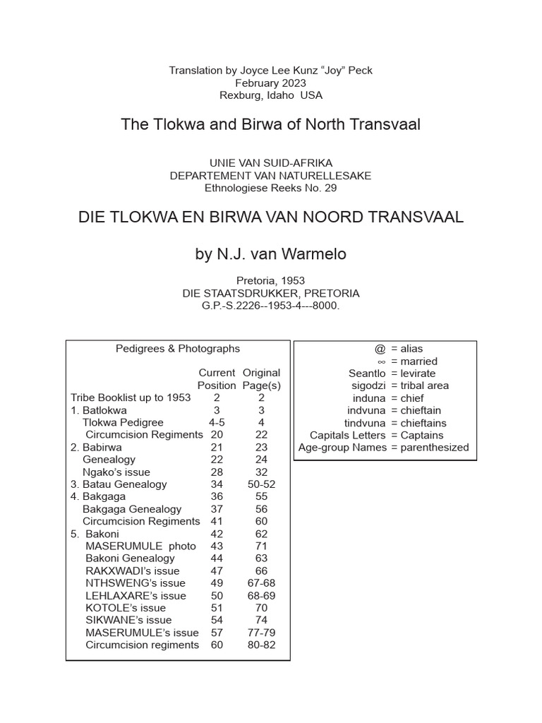 Tlokwa | PDF | Dream