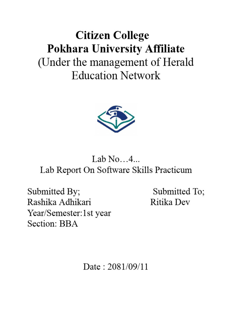 Software Skills Practicum Lab Report | PDF