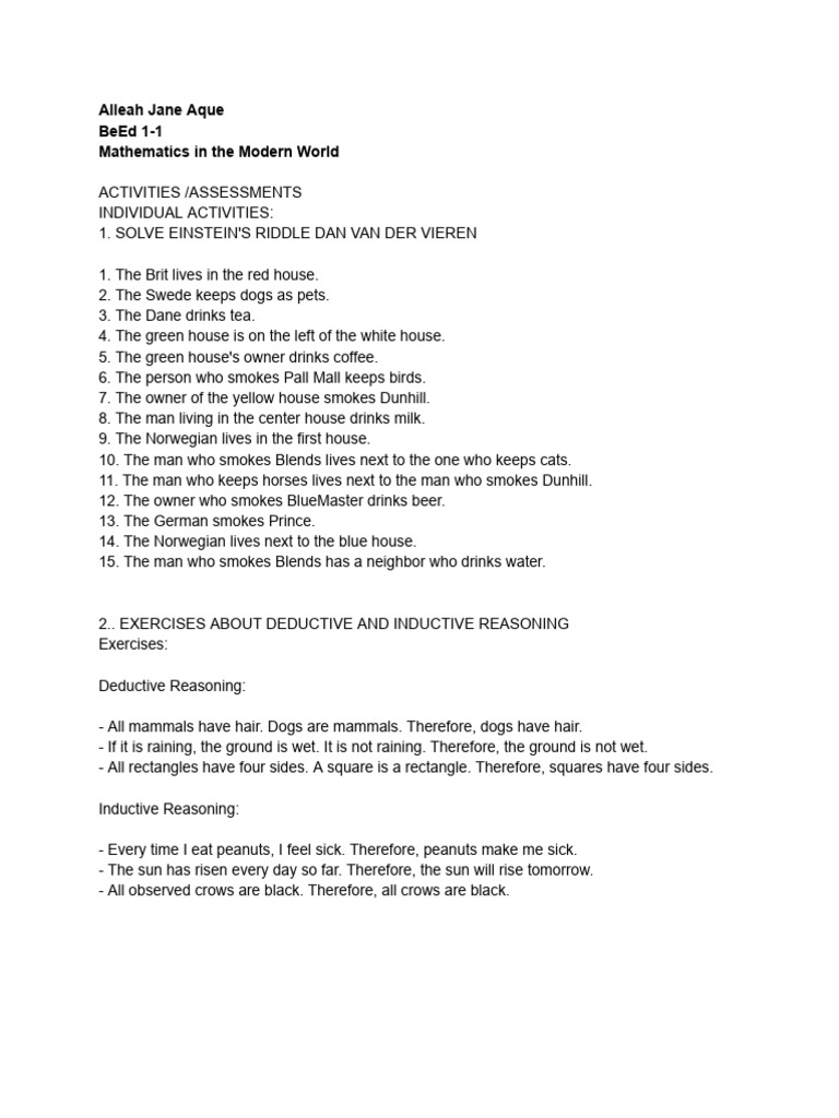 Aque - Math Module 3 | PDF