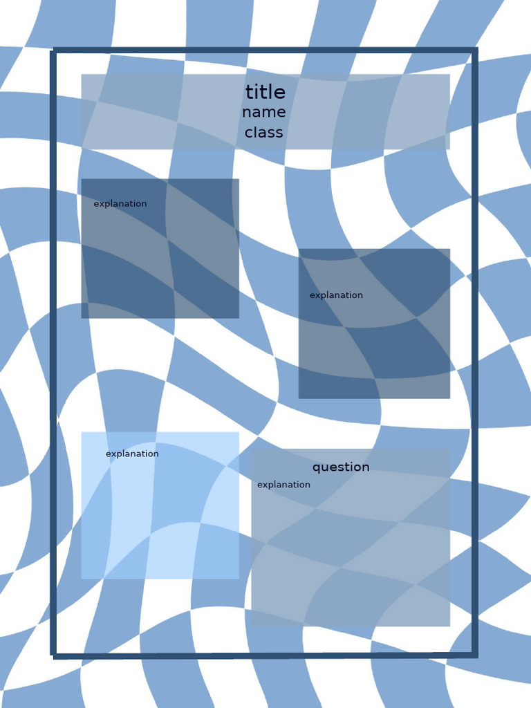 Blue Minimalist A4 Template | PDF