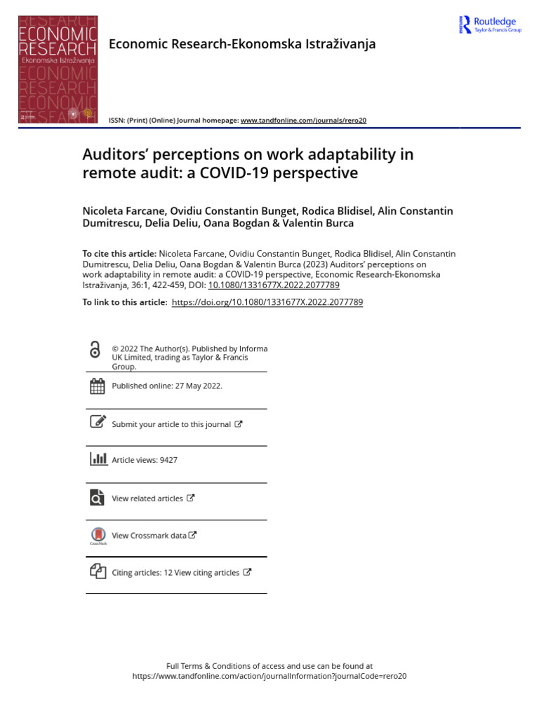 Remote Audit Adaptability During COVID-19 | PDF | Audit | Employment