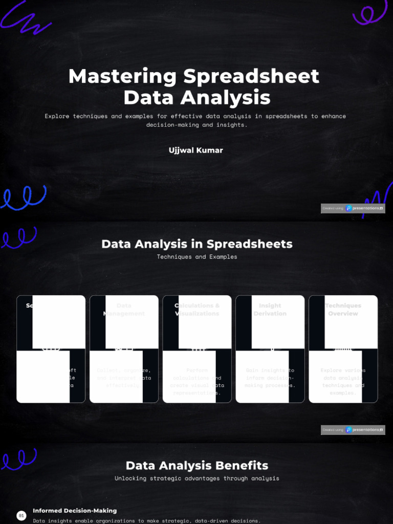 Data Analysis in Spreadsheets Techniques and Examples | PDF