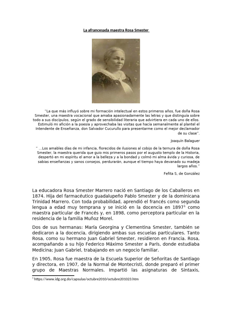 Rosa Smester - Corregido | PDF