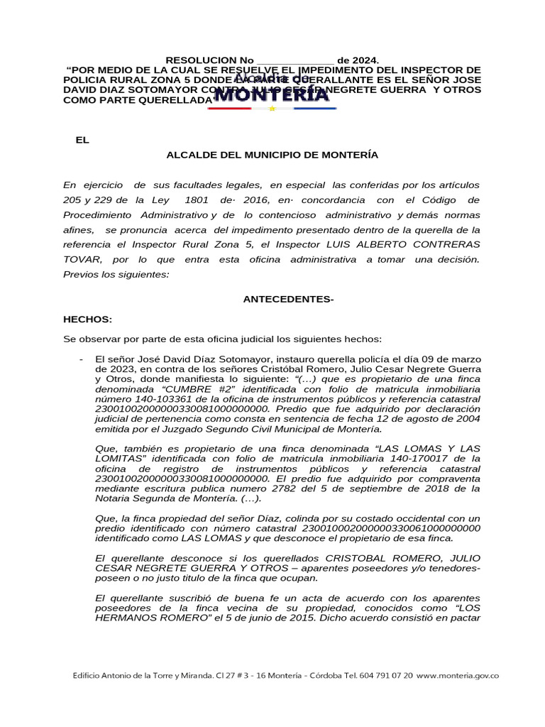 6.fallo Querella Impedimento | PDF | Queja | Justicia