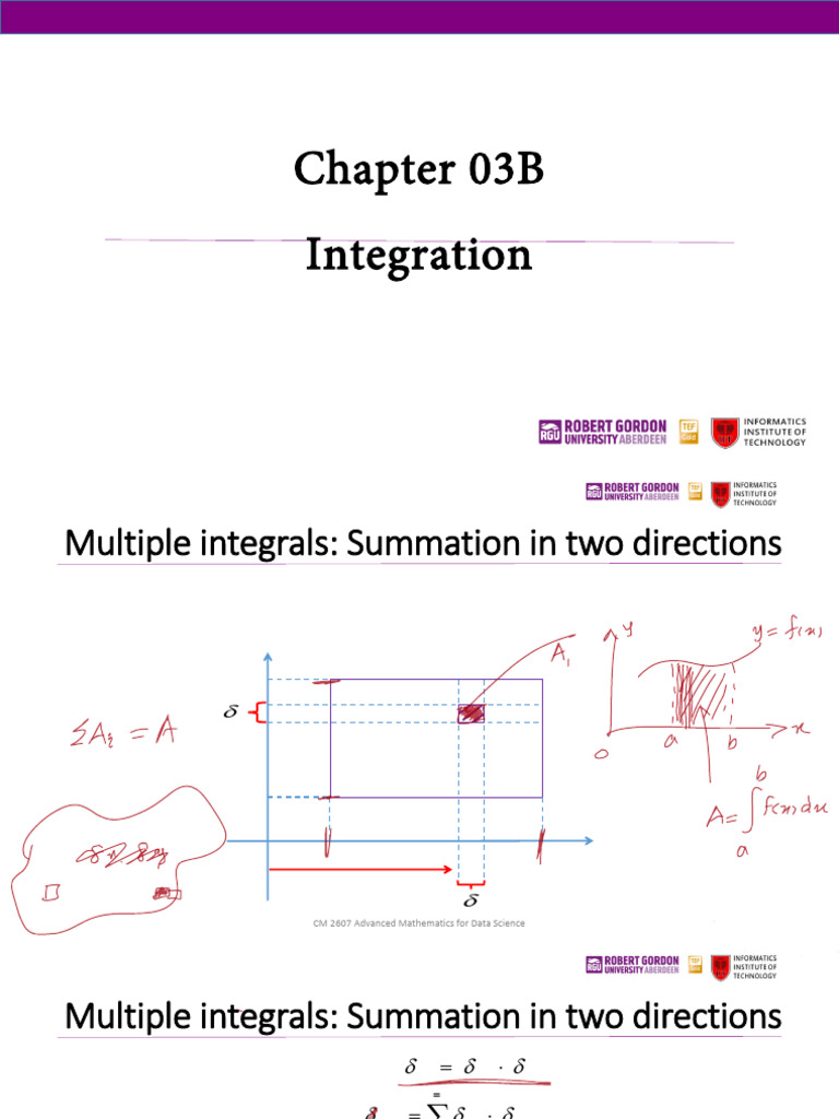 Chapter 03B - Integration - Annotated | PDF | Integral | Area