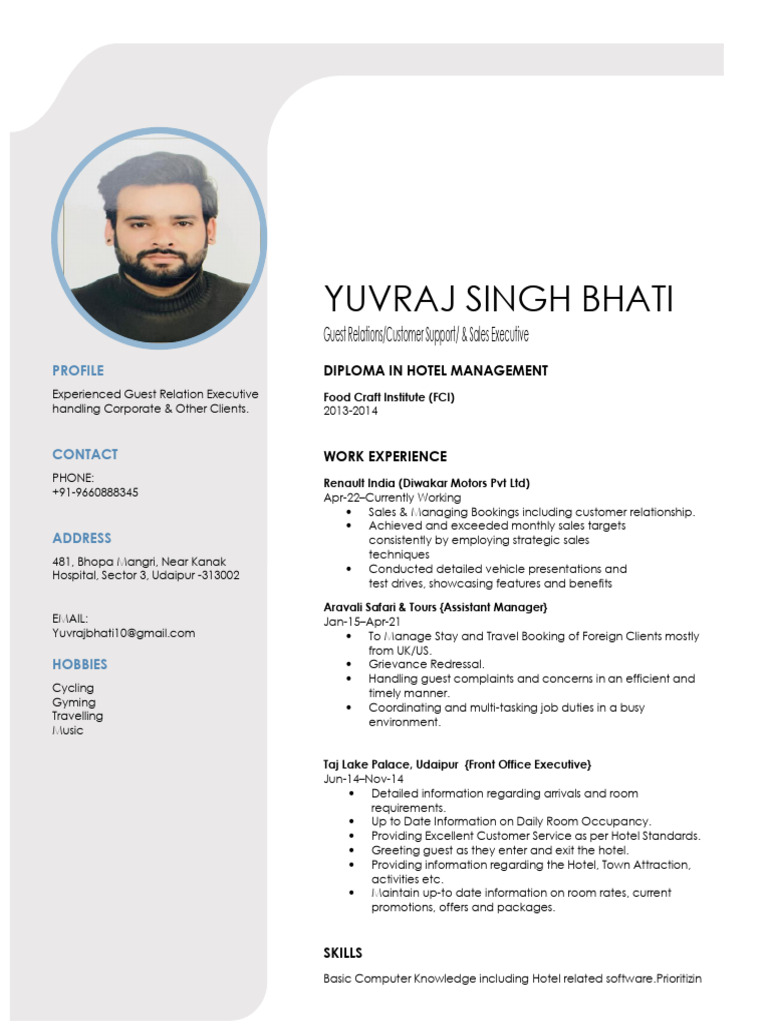 Yuvraj Singh Bhati | PDF