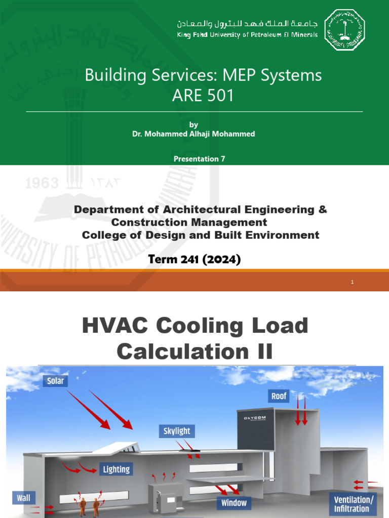 ARE 501 - Building MEP Systems - 241 - 7 | PDF | Mechanical Engineering ...