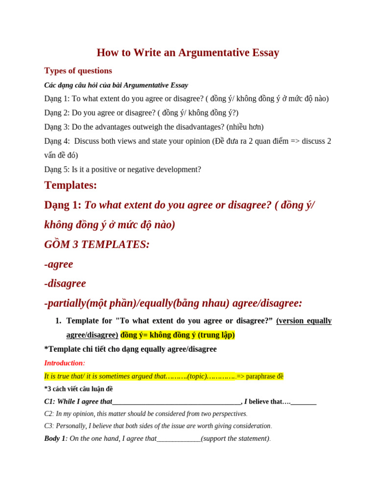 How to Write an Argumentative Essay-bản cut -2 | PDF | Happiness | Salary