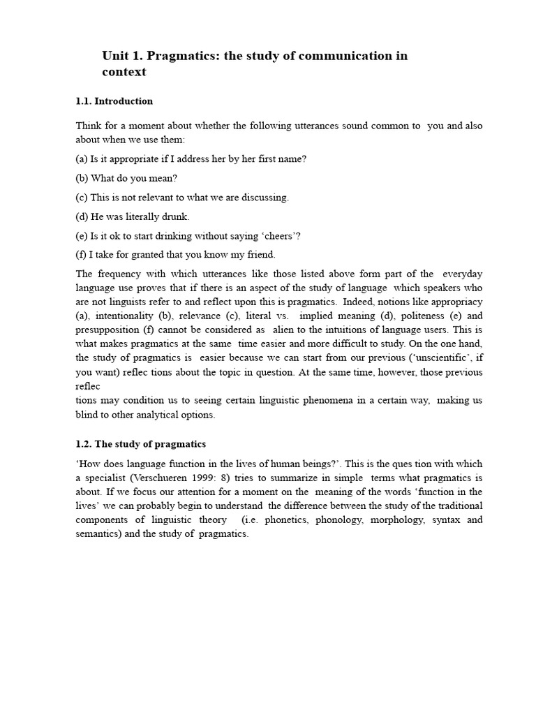 Unit 1_19-20 | PDF | Linguistics | Syntax
