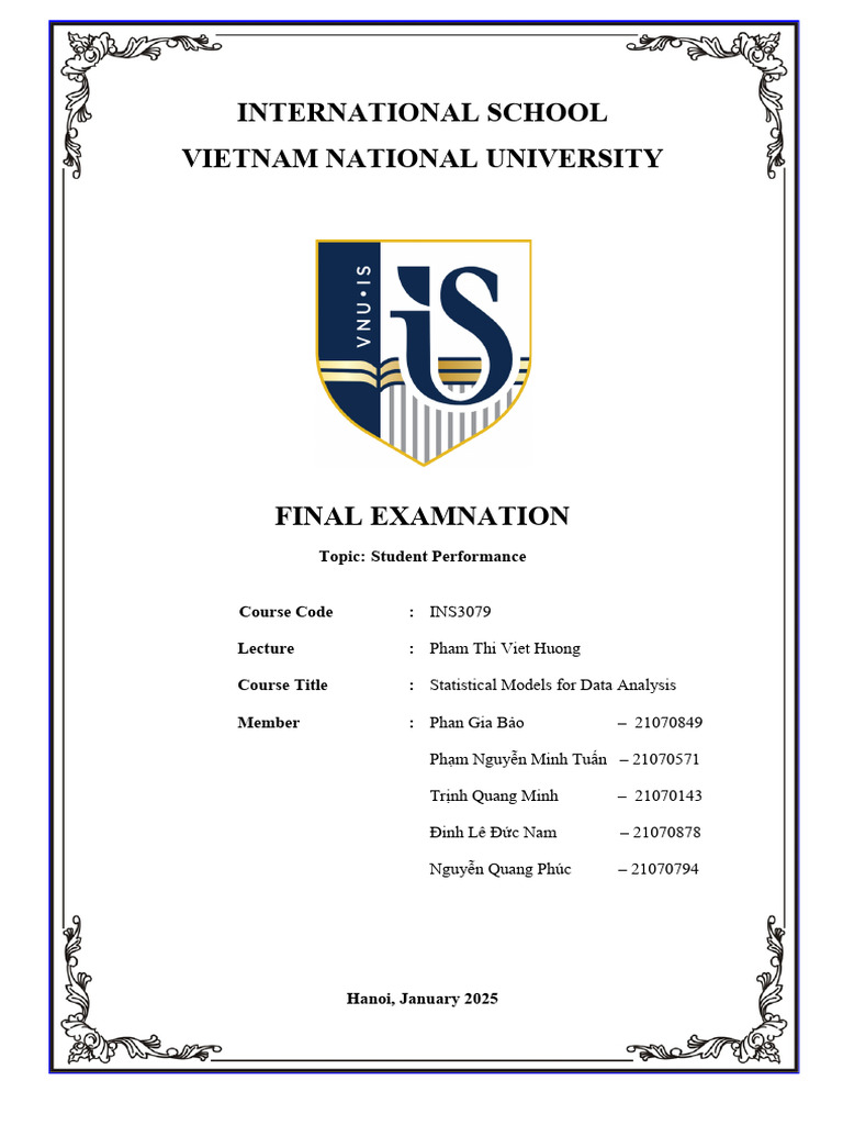 Analyzing Student Performance Data | PDF | Errors And Residuals ...