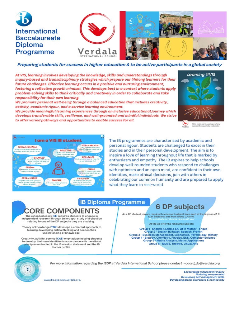 IBDP Info For ProsStu | PDF | Cognition | Behavioural Sciences