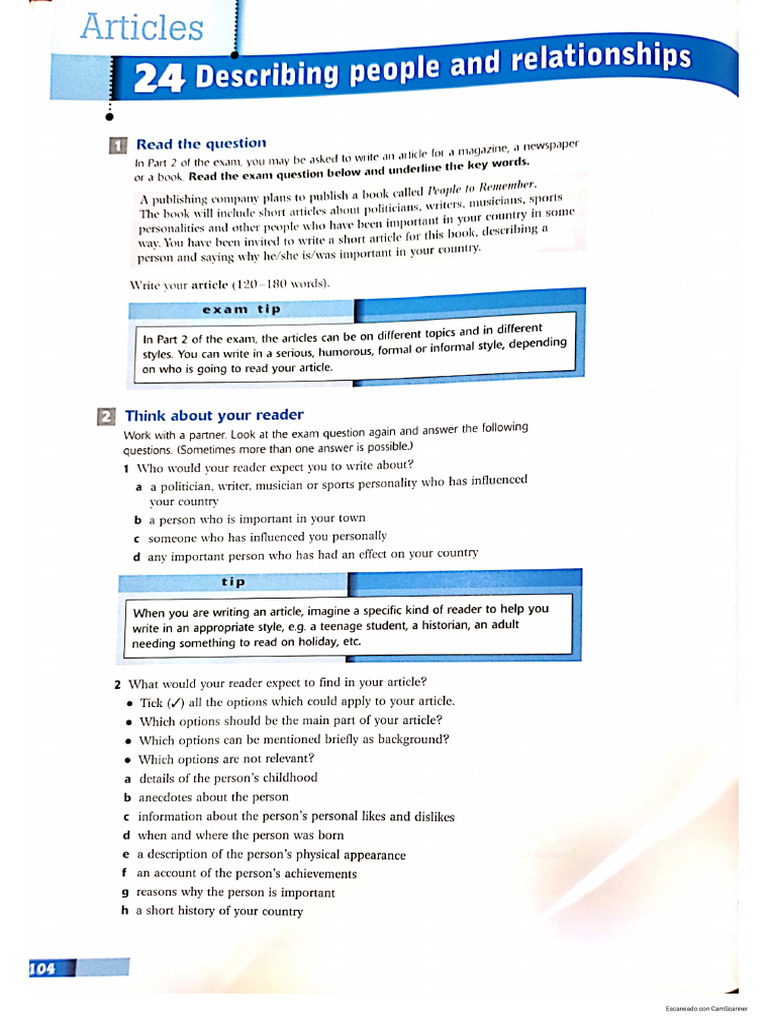 writing relationships | PDF