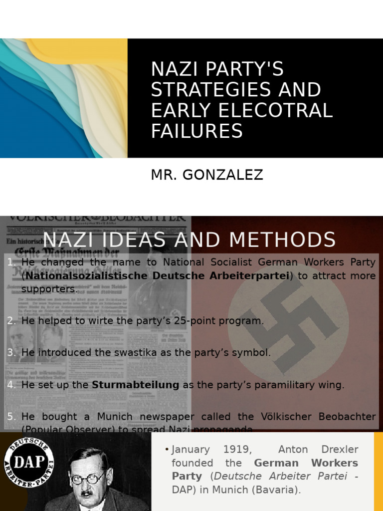 Nazi Party's Strategies and Early Elecotral Failures | PDF | Nazi Party ...