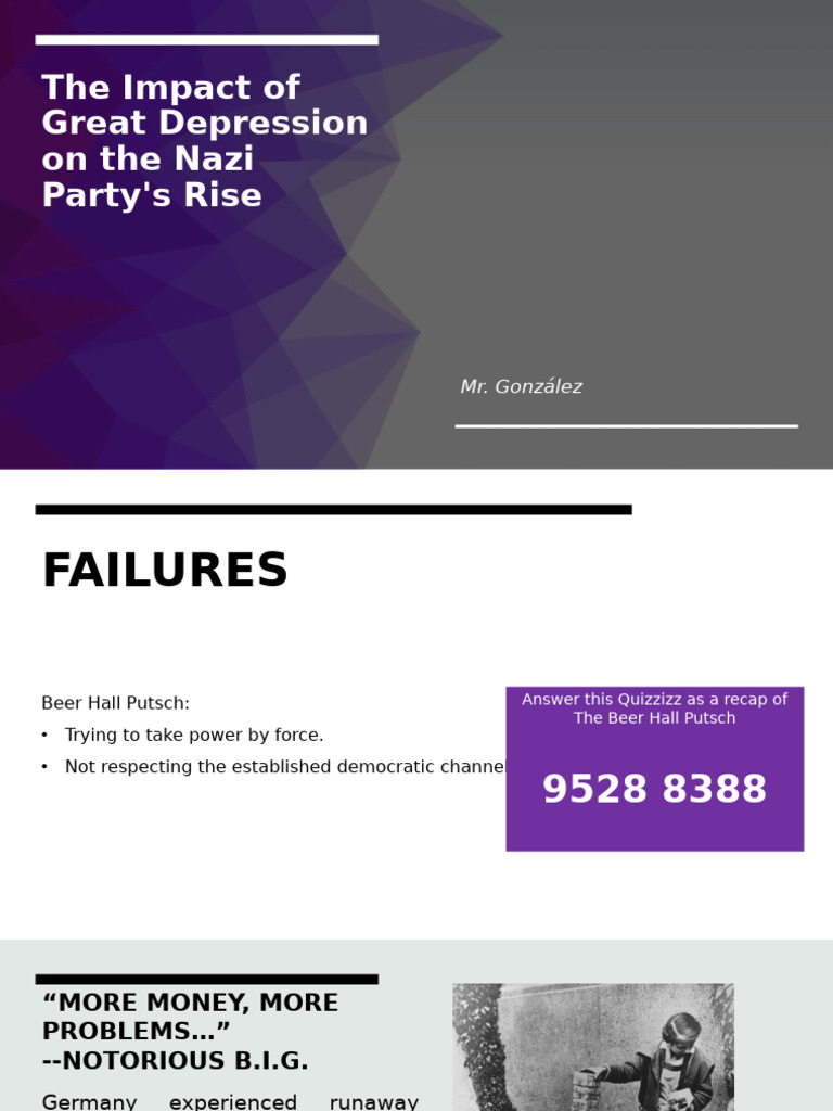 The Impact of Great Depression On The Nazi Party's Rise | PDF