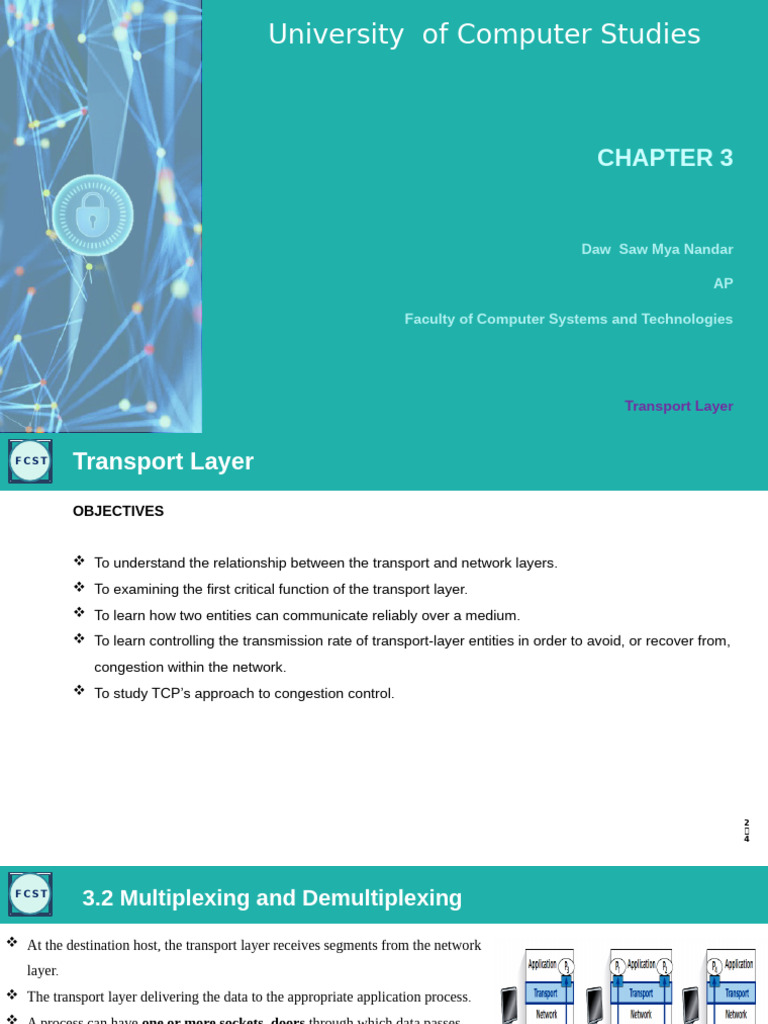 SV, CNW CH 3, Transport Layer (TD) | PDF | Transmission Control Protocol | Network Congestion