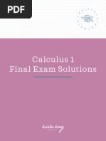 Calculus 1.Final Exam | PDF | Mathematics | Mathematical Concepts