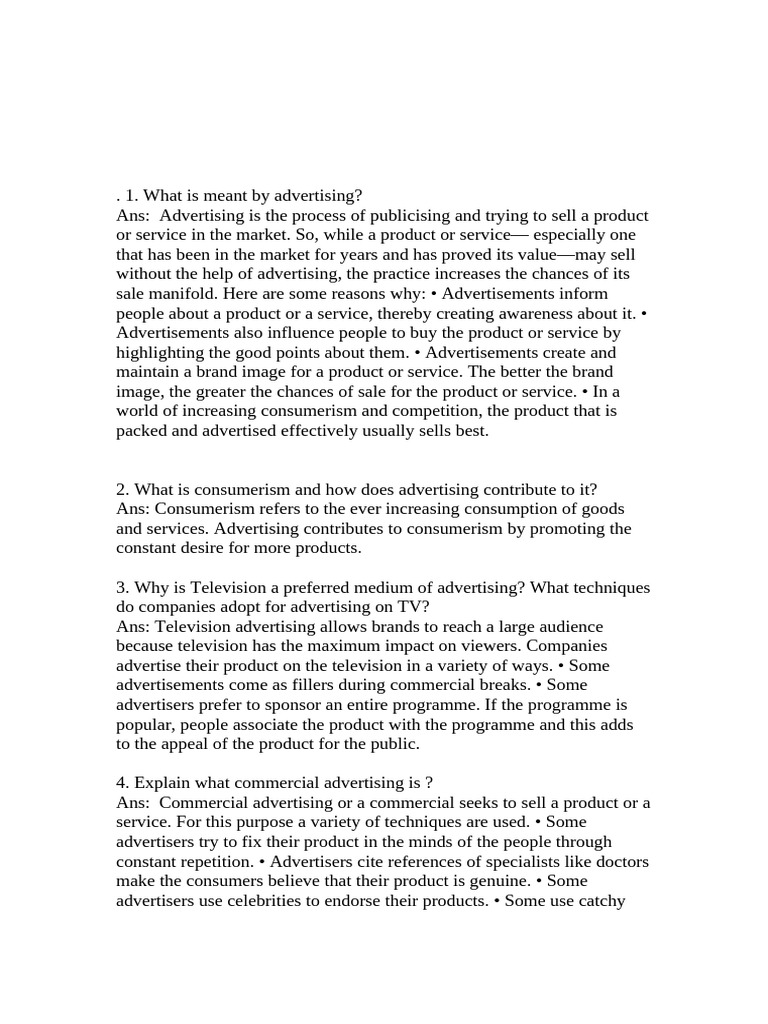 Gr-7 Advertising and media | PDF | Advertising | Consumerism