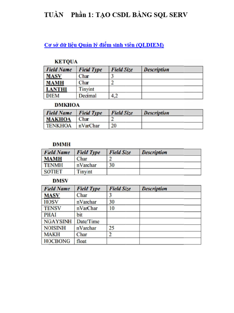 b1 Thuchanh TaoCSDL Design | PDF