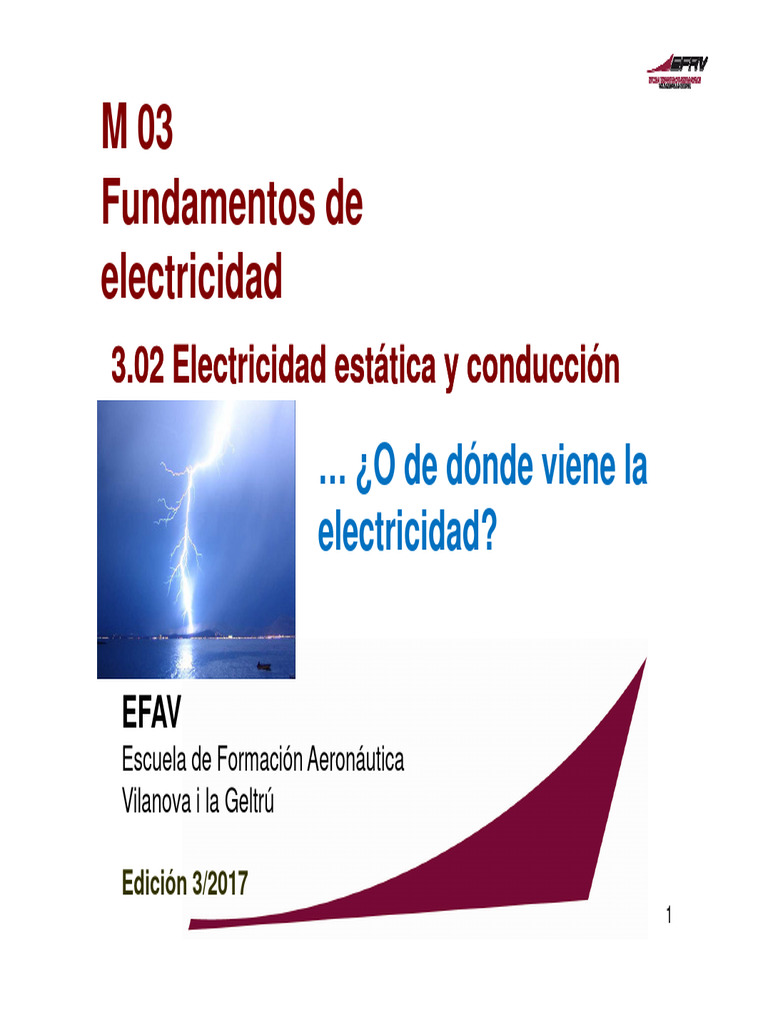 M03.02 Electricidad estática 2016-2017 | PDF | Electrostática ...