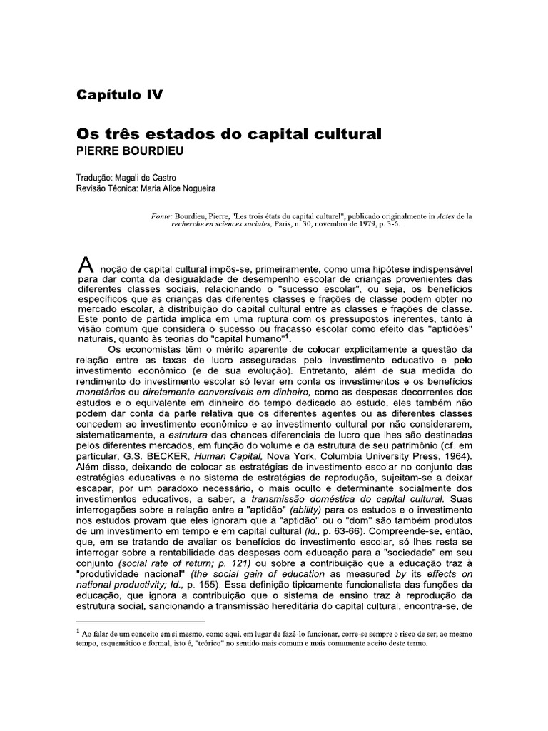 Capital Cultural | PDF