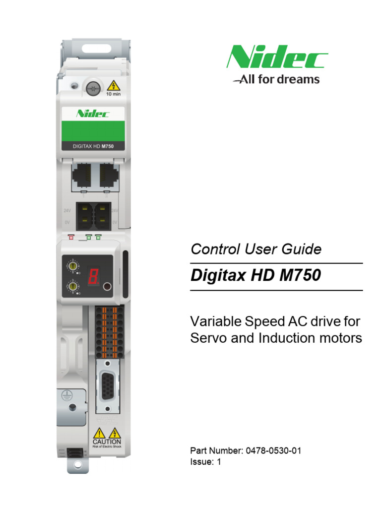 Digitax HD M750 Control User Guide | PDF | Electromagnetic ...