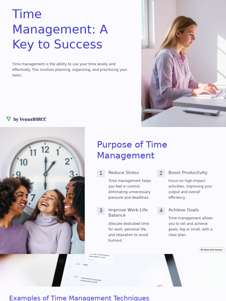 Time-Management-A-Key-to-Success | PDF | Time Management | Professional ...