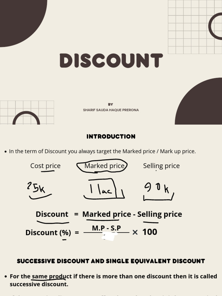 Discount | PDF