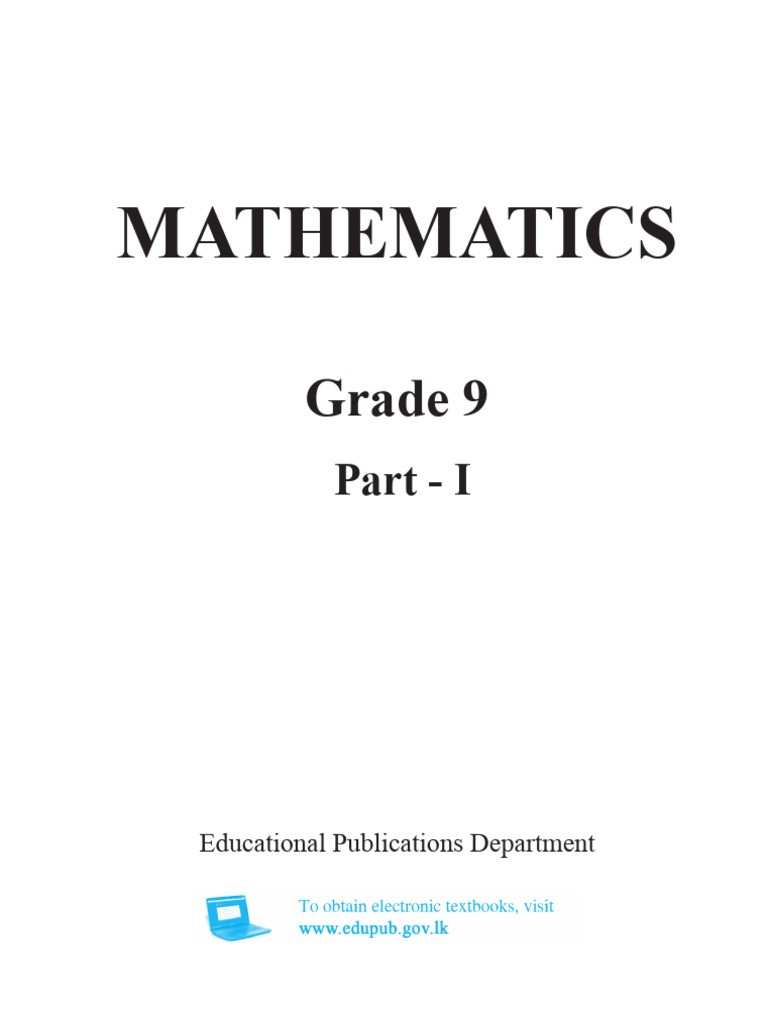 Grade 9 Mathematics Text Book 61fbb8f2644f7 English | PDF | Sri Lanka ...