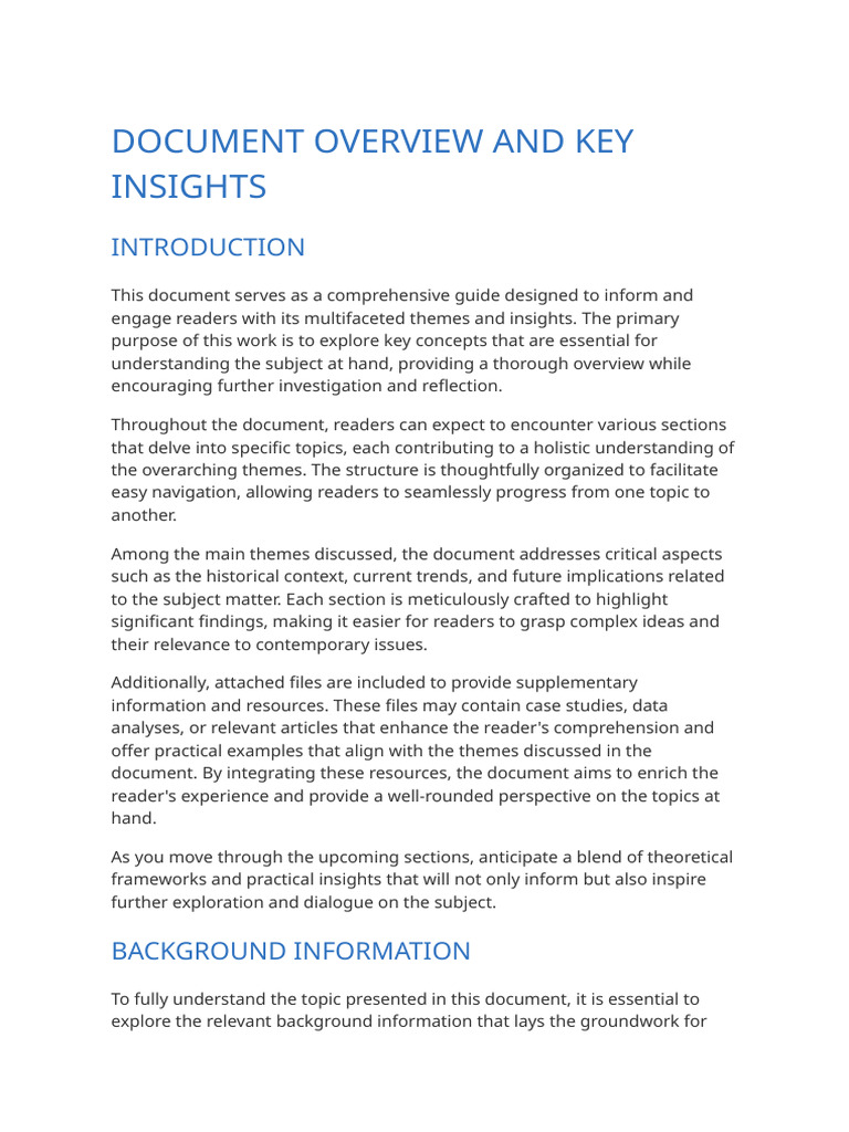 Document Overview and Key Insights | PDF | Methodology | Artificial ...