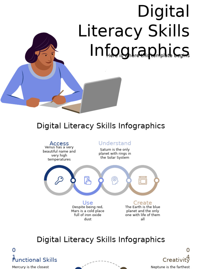 Digital Literacy Skills Infographics by Slidesgo | PDF | Planets ...