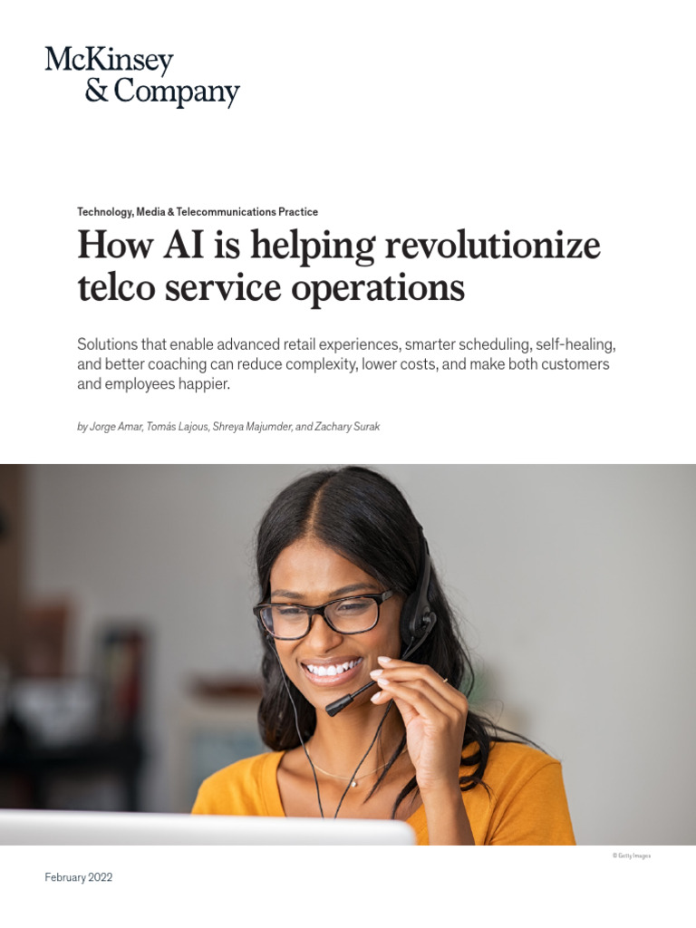 How Ai Is Helping Revolutionize Telco Service Operations | PDF ...