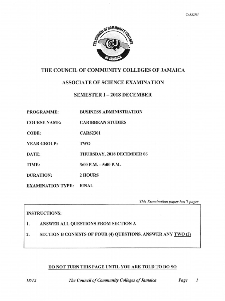 Caribbean Studies Dec 2018 | PDF