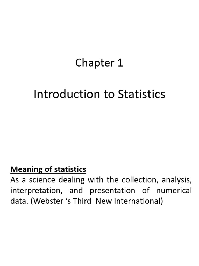 Chapter 1 - Introduction To Business Statistics | PDF | Level Of ...