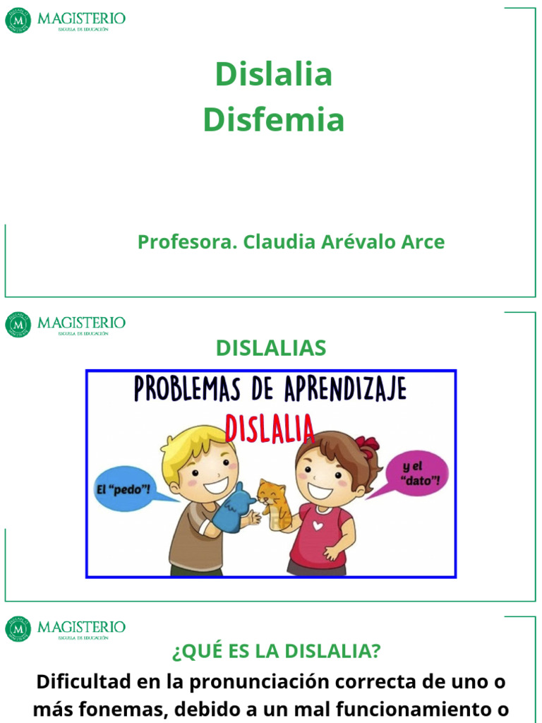 Dislalia y Disfemia: Trastornos del Habla | PDF | Tartamudeo | Causas ...