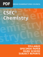 CXC Chemistry Syllabus | PDF | Chemistry | Cognition