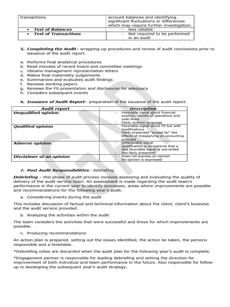 5_OVERVIEW-OF-THE-FINANCIAL-STATEMENT-AUDIT-PROCESS 7 | PDF | Auditor's ...